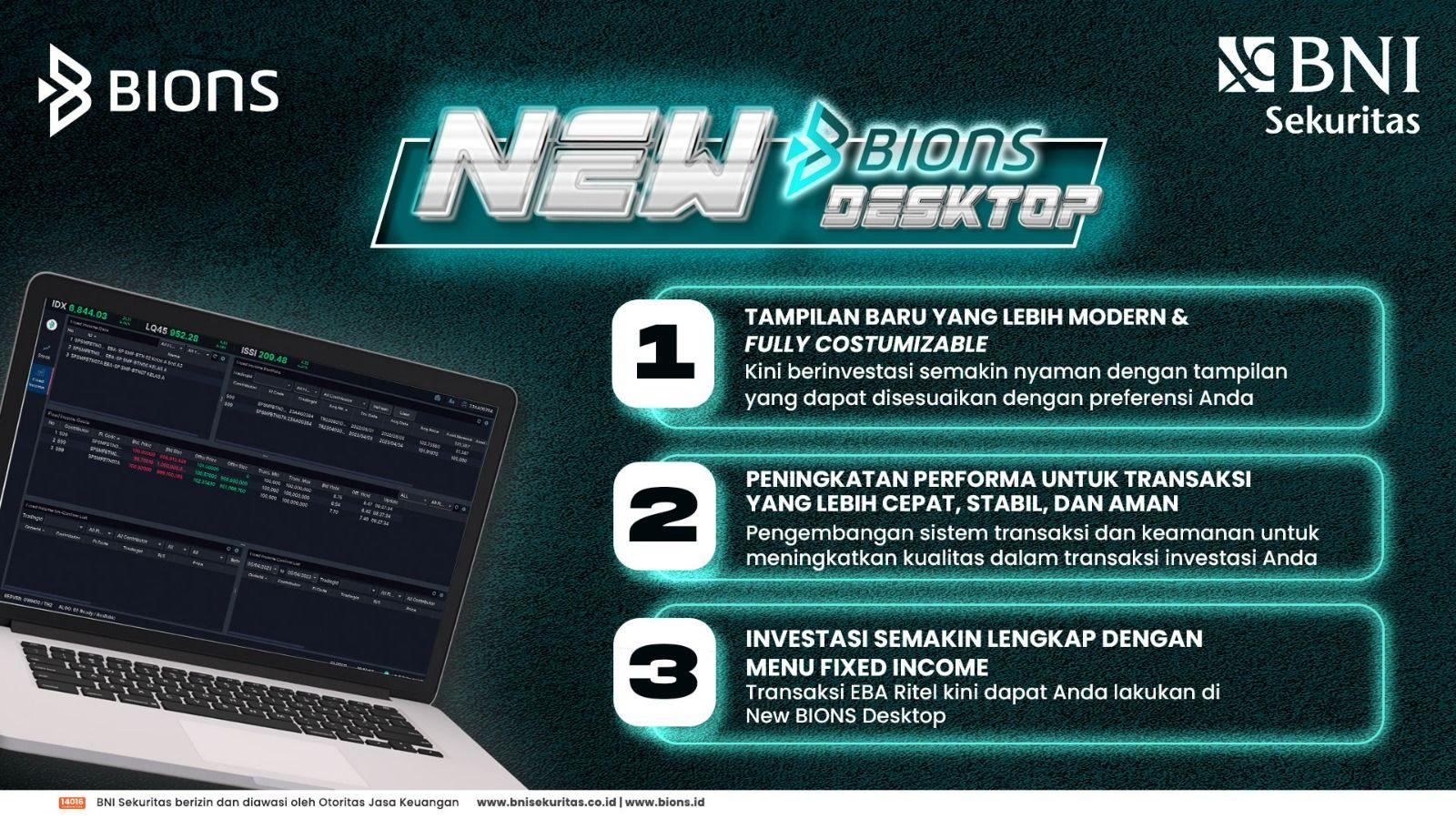 BNI Sekuritas Rilis New BIONS Desktop dengan Teknologi Terbaru, Diikuti ...